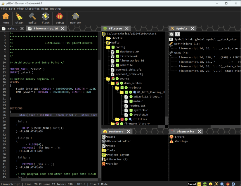 Embeetle IDE: Revolutionising MCU Programming with WCH Microcontroller CH32V203 Integration